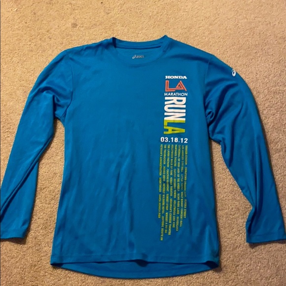 Asics | Tops | Asics 22 La Marathon Long Sleeve Shirt | Poshmark